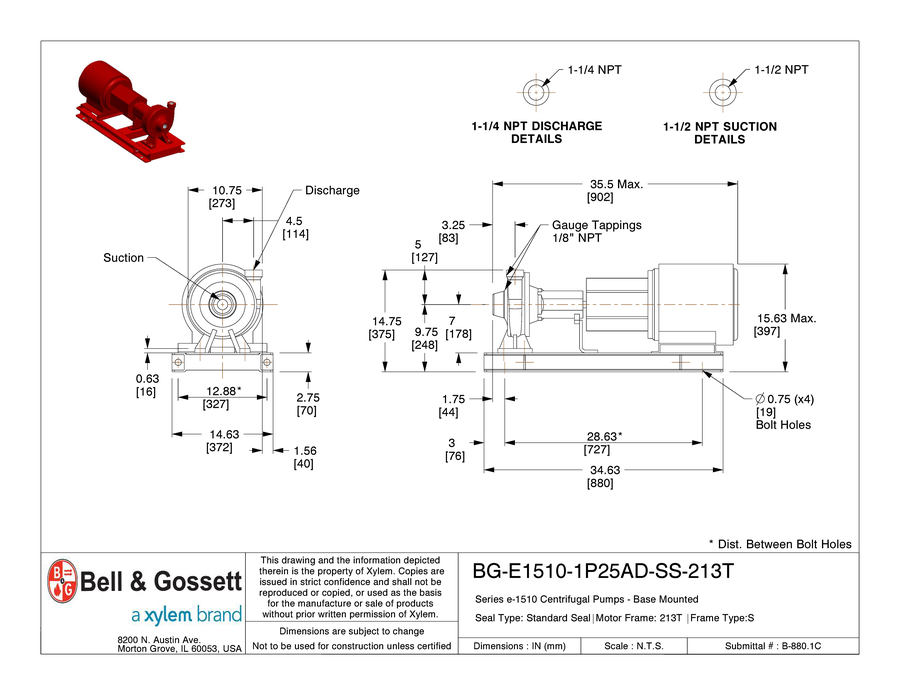 Catalog - Product BG-E1510-1P25AD-SS-213T