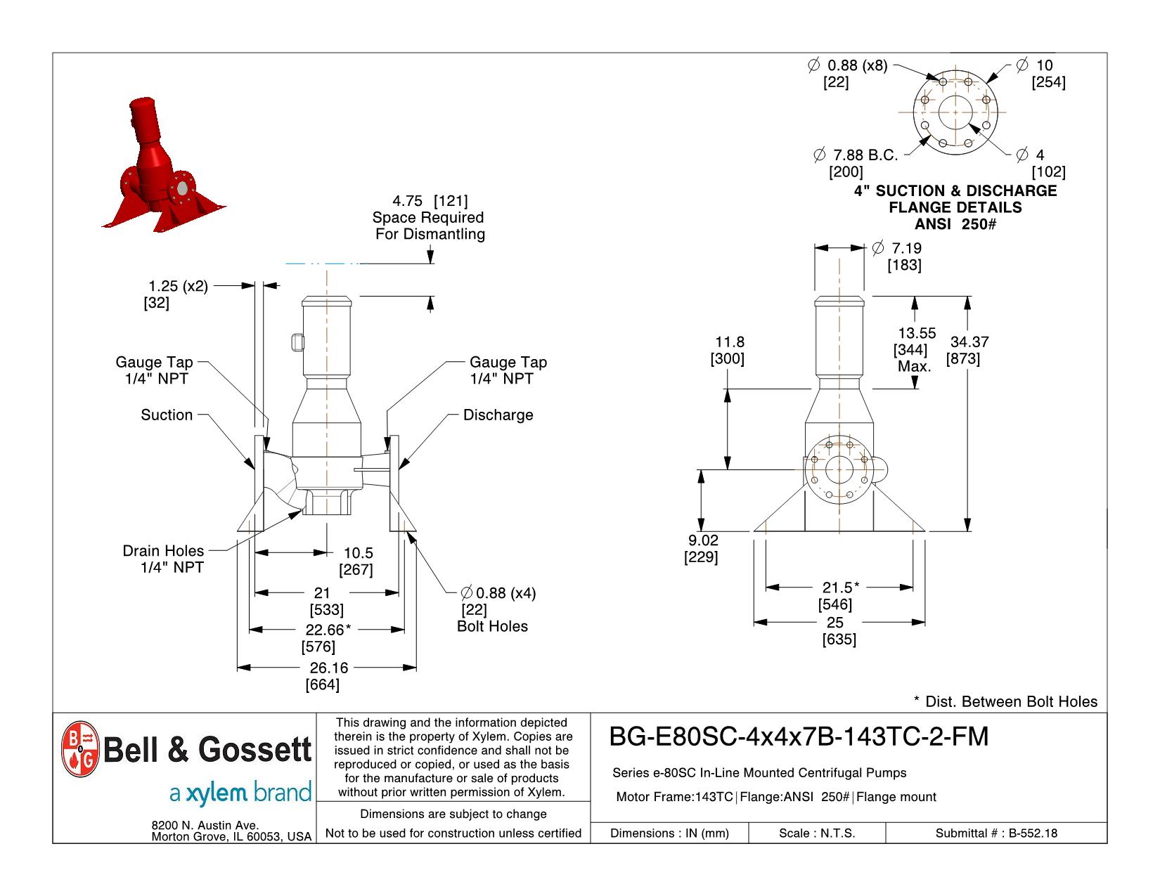 Catalog - Product BG-E80SC-4x4x7B-143TC-2-FM