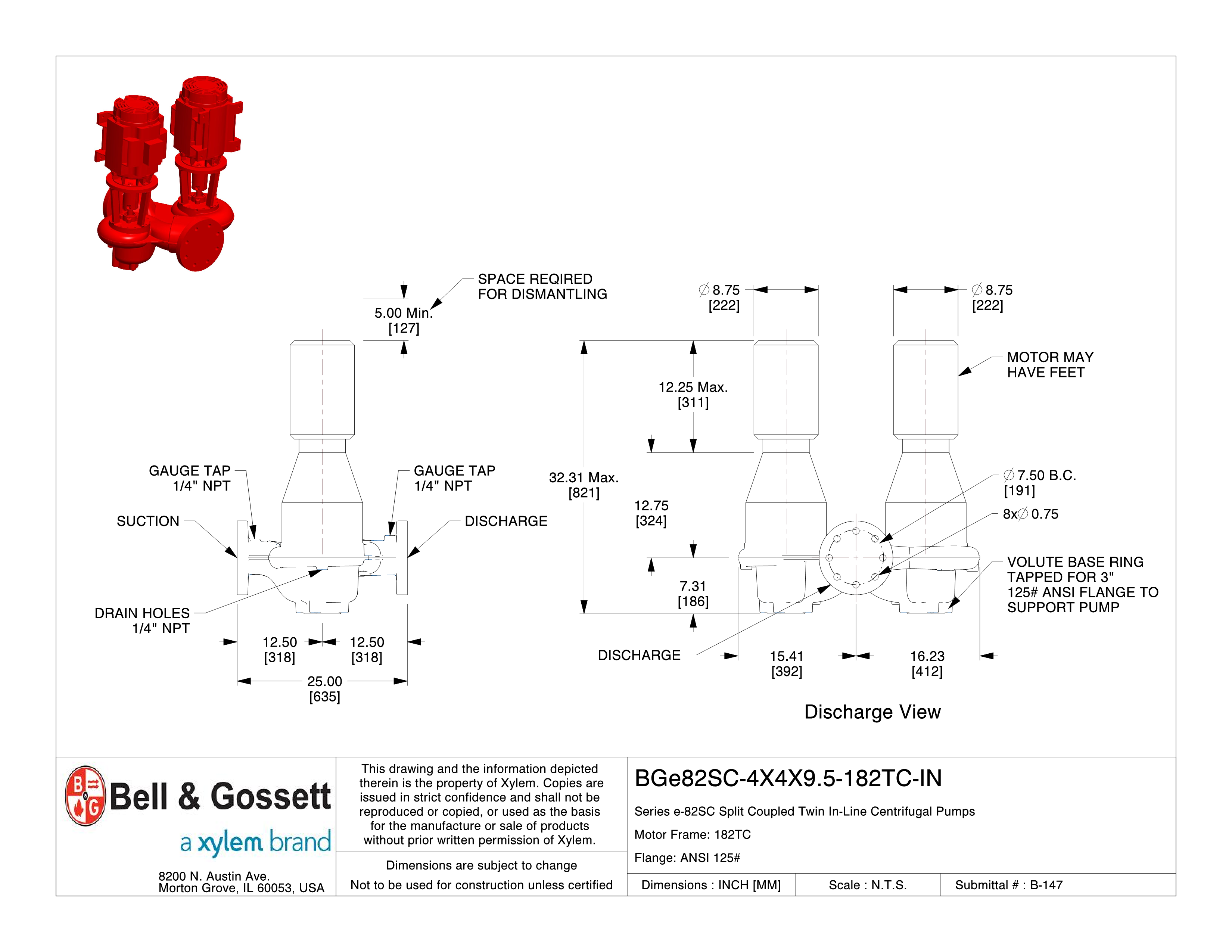 Catalog - Product BGe82-4X4X9.5-182TC-IN