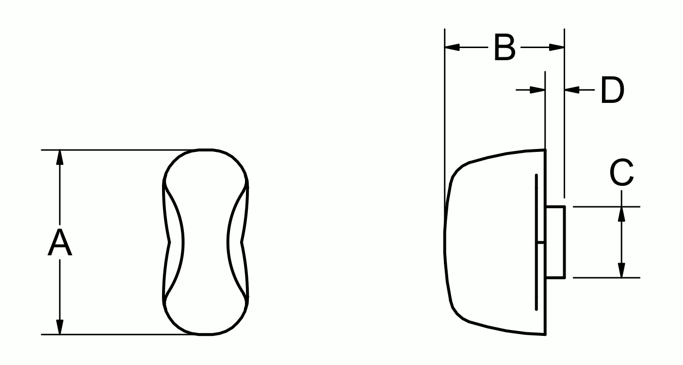 Stud T Handle Wingnuts Wing - 4-453-001 | DimcoGray