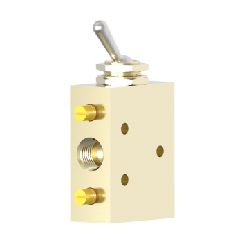 Detented Lever Operated Pneumatic Valve | 41VBRB