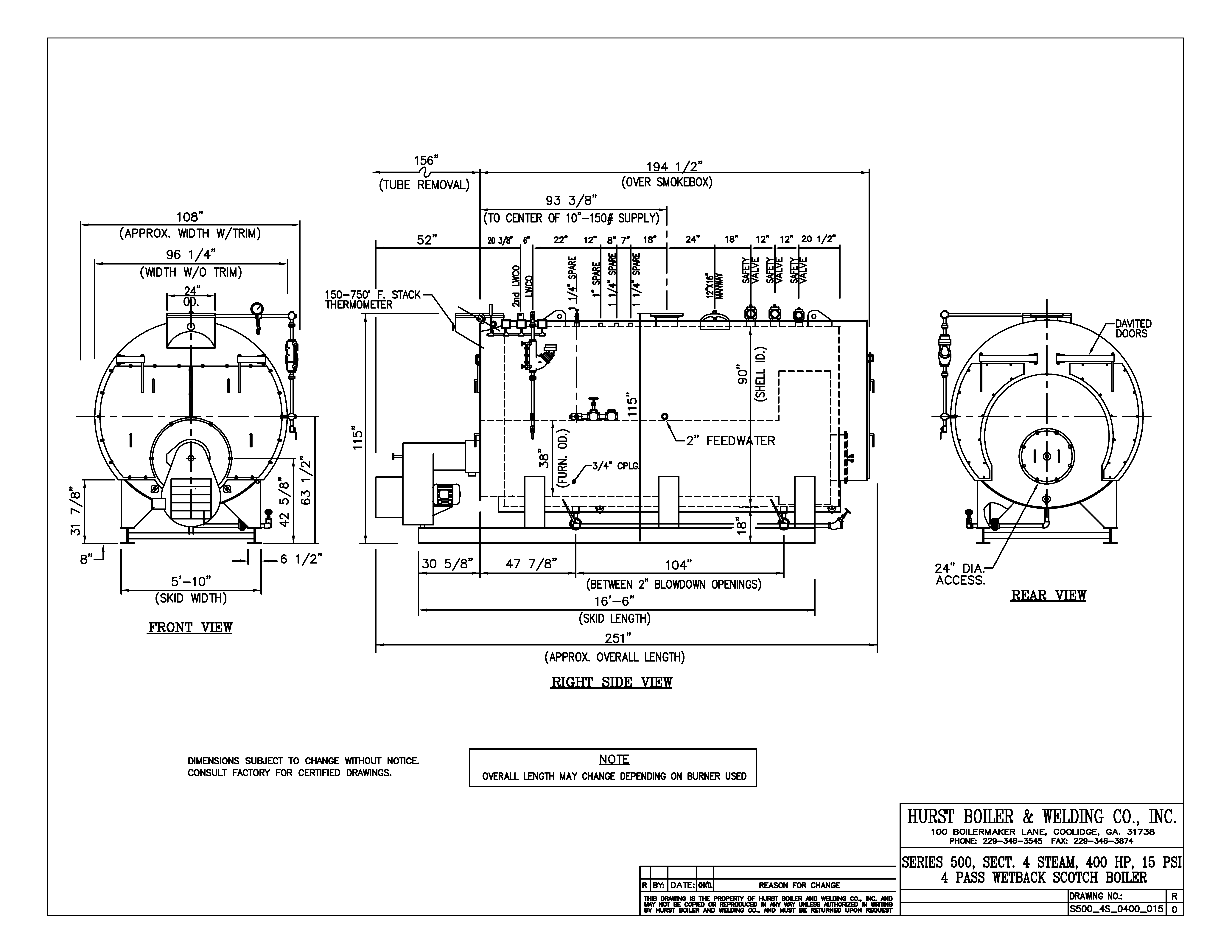 S500-4S-0400-0015 | Hurst Boiler
