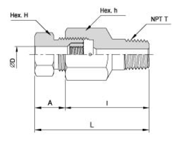 Male Connectors( H/P tube to Pipe) - Product Catalog