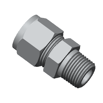 CMC-10-8N-S316 Male Connector Tube To Mail