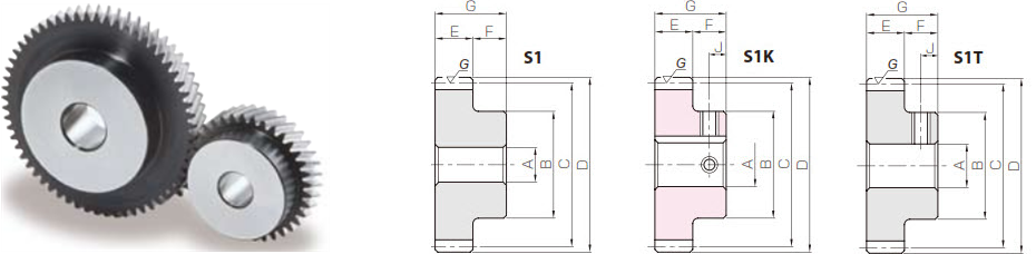 KHK KHG2-15L, Module 2, 15 Tooth, Left Hand, Ground Helical Gears ...