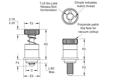 CMU-M3.5-2.50-SL-TX-KN-STL-TIN-MATTE METRIC CMU - PENCOM