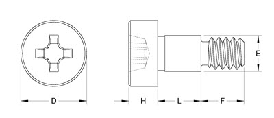 1/4X1.500-1032X1/4-PH-CAP-PSHLD-SC-STL-Z INCH - PENCOM