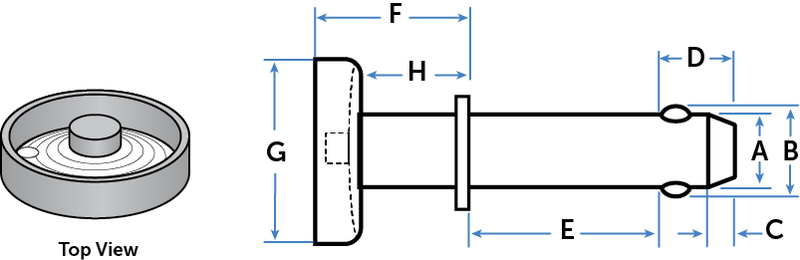 Recessed Button Ball Lock Pins | High-Strength Locking Pins
