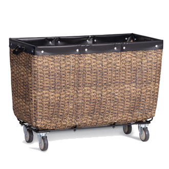 Designer Return Cart, 8 bu, Wire Base - Royal Basket Trucks