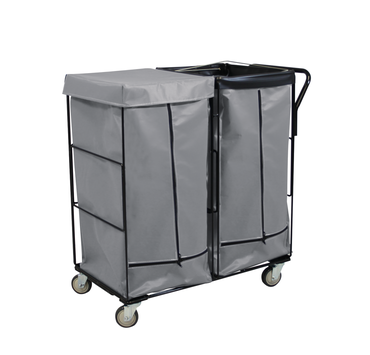 Collection Carts, Two Compartment, 11 Bu - Royal Basket Trucks