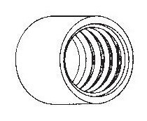 FRP HALF CPLG 6" INST - 7826.060