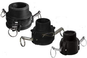 Q-D MALE CPLR 1/2"MT PP BLK - 1304N005
